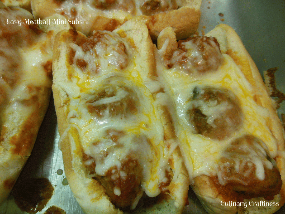 Easy Meatball Mini Subs – Culinary Craftiness